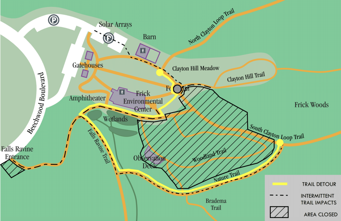 Sensory Classroom Detour Map – Pittsburgh Parks Conservancy